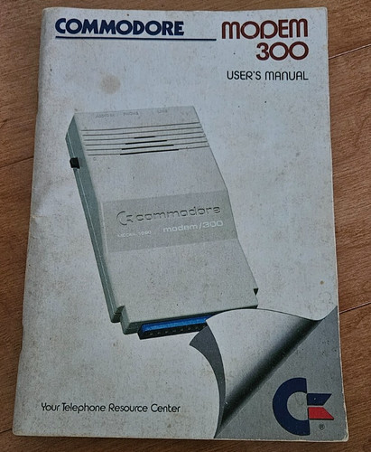 Commodore Modem 300 Users Manual | eBay