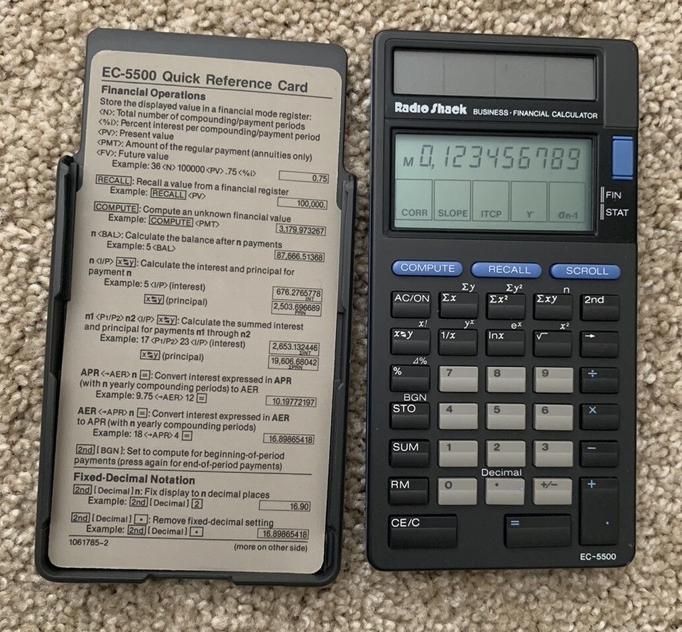 RadioShack Vintage Calculators for sale | eBay