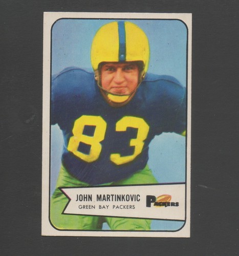 1954 Bowman Football Card #80 John Martinkovic-Green Bay Packers Near ...