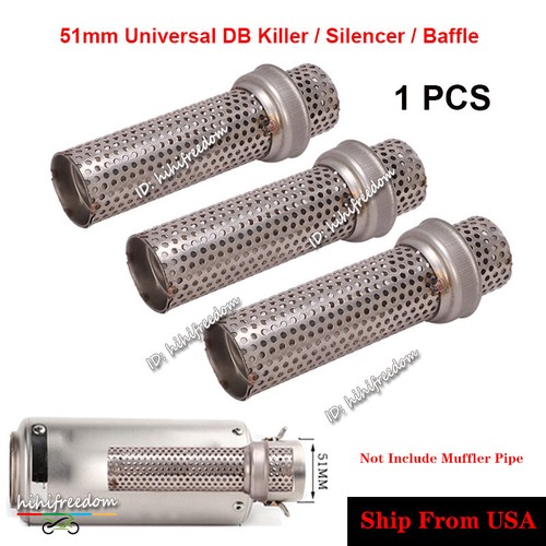 51mm Universal DB Killer Motorcycle Exhaust Muffler Pipe Insert Baffle ...