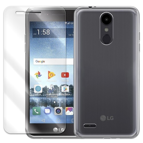 Bubble-Free Clear Tempered Glass Screen Protector Case for LG Zone 4 LM ...