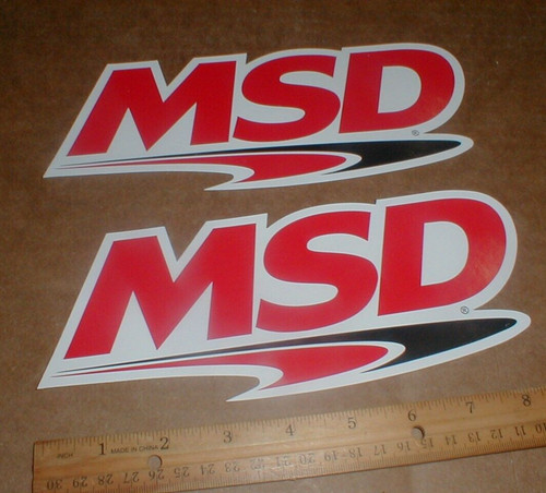 MSD Ignition original die-cut contingency 9" in Nascar racing decal ...