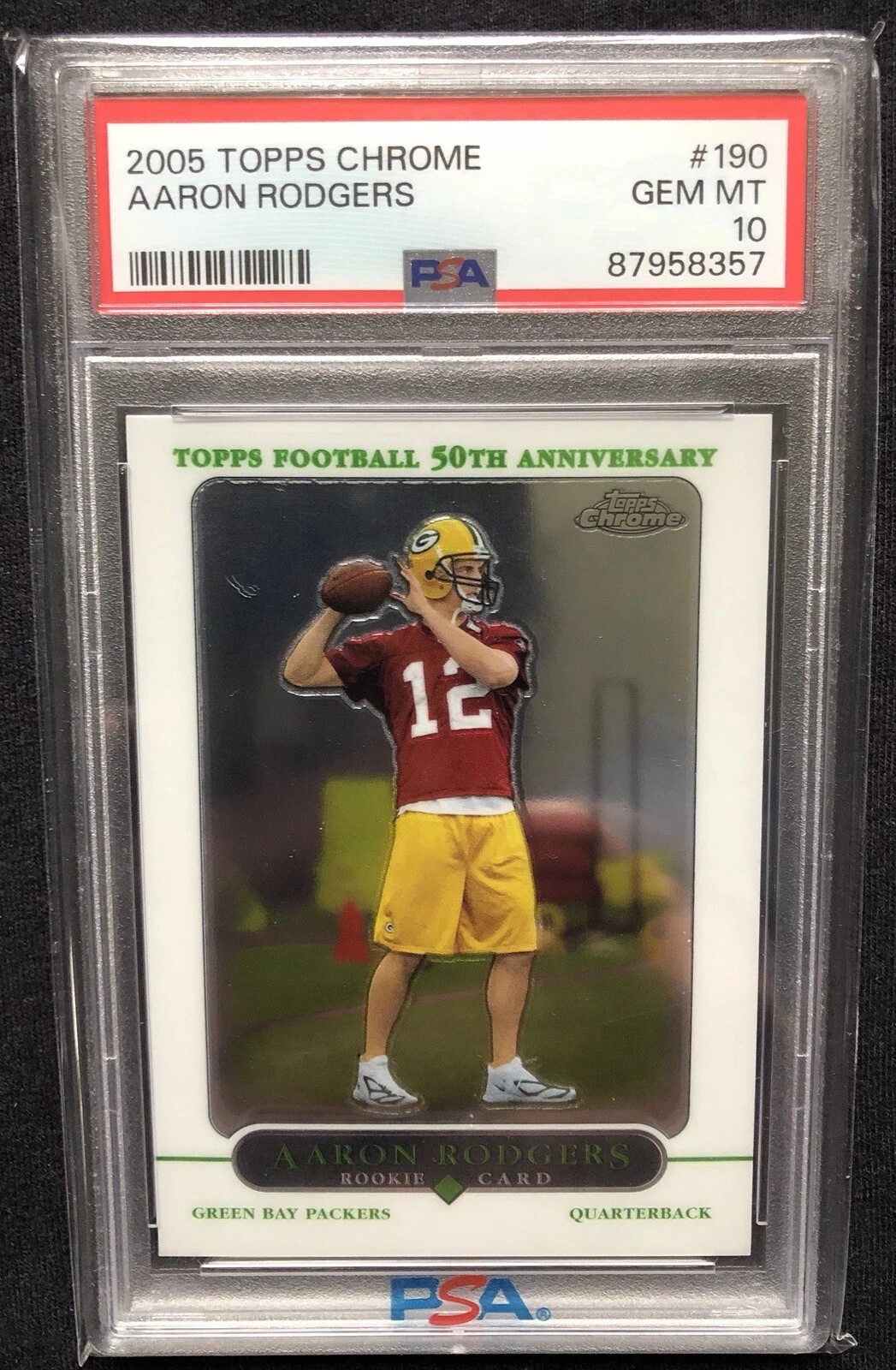 Aaron Rodgers 2005 Topps Chrome #190 Base Price Guide - Sports Card Investor