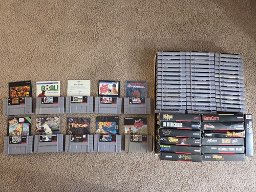 Large Lot Of Super Nintendo SNES Games | eBay