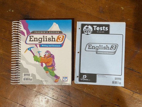 BJU English 3 Teacher's Edition 2nd Edition And Test answer keys | eBay