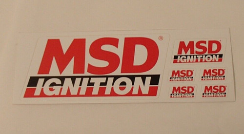 MSD IGNITION - 6.25" x 2.25" Vtg Auto Racing Decal/Sticker Sheet NHRA ...
