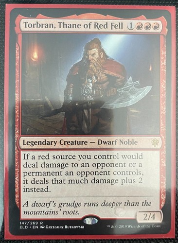 Torbran, Thane of Red Fell - Magic the Gathering MTG Throne of Eldraine ...