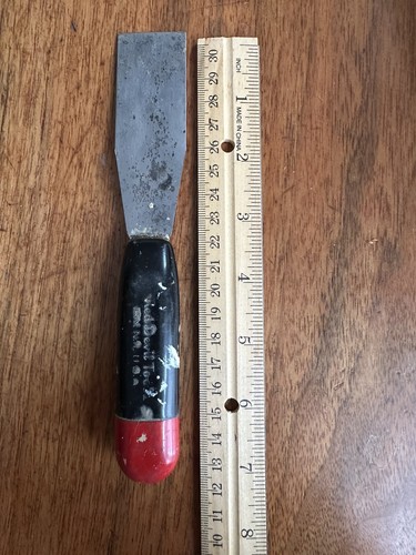 Vintage Red Devil Tools Putty Knife No. 102 - 1 1/4 w, 7 1/2 in. long ...