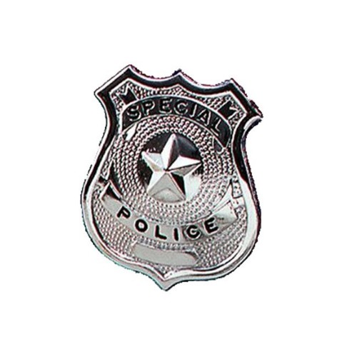 METAL POLICE BADGE SILVER FANCY DRESS ACCESSORY POLICE OFFICER PROP | eBay