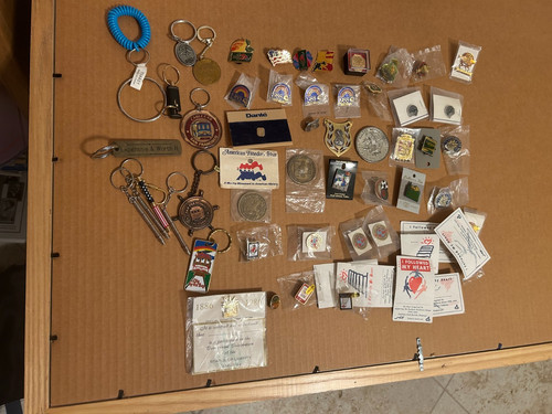 Lot Of Vintage Miscellaneous Estate pins, key chains, etc. | eBay