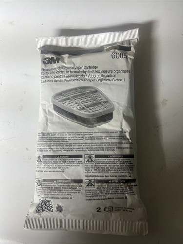 3M 6005 Formaldehyde/Organic Vapor Cartridge Pack of 2 | eBay