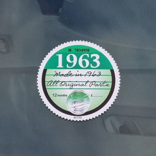 1963 Green Tax Disc Replacement Retro Vinyl Sticker Decal For Car ...