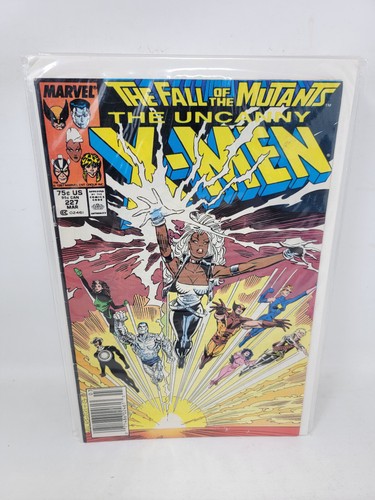 UNCANNY X-MEN #227 1988 Marvel 6.0 Newsstand Marc Silvestri Cover Art ...