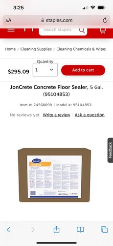 Diversey JonCrete Floor Sealer 5 Gal | eBay