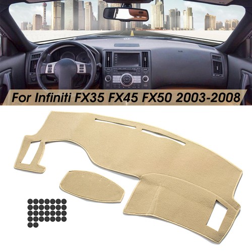 For Infiniti FX35 FX45 FX50 2003-2008 Beige Dash Mat Dashboard Cover ...
