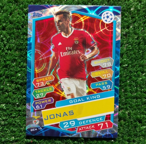 CARD TOPPS CHAMPIONS LEAGUE 2016/17 BENFICA BEN15 JONAS CARTA 2017 ⚽️ ...