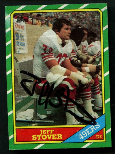 Jeff Stover #164 signed autograph auto 1986 Topps Football Trading Card ...