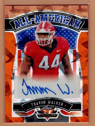 Leaf Valiant Travon Walker Rookie Auto Rc 6/20 All American Jaguars | eBay