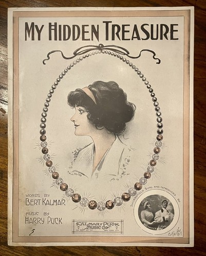 My Hidden Treasure ~ Sheet Music ~ 1913 | eBay