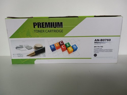 Premium Toner Cartridge Tn760 Black Replaces for Brother Br-tn-760 2pk ...