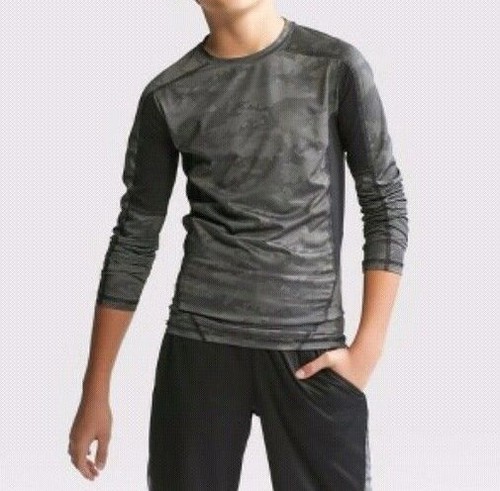 Boys Long Sleeve Power Core C9 Champion Fitted Duo Dry Shirt Select ...