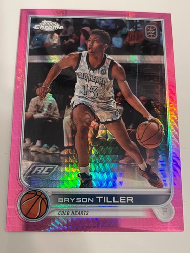 BRYSON TILLER 2023 Topps Chrome OTE Basketball PINK PRISM #67 #'d 58/ ...