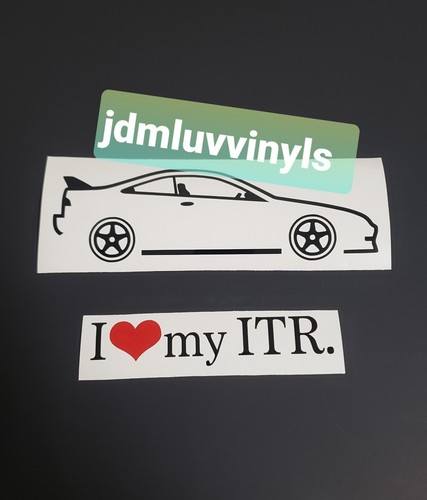 I love my ITR USDM 94-01 Sticker decal JDM Honda integra type R DC2 Itr ...