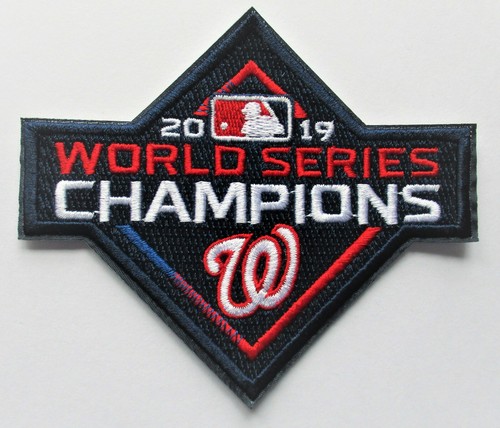 LOT OF (1) MLB WASHINGTON NATIONALS W/S CHAMPIONS EMBROIDERED PATCHES ...