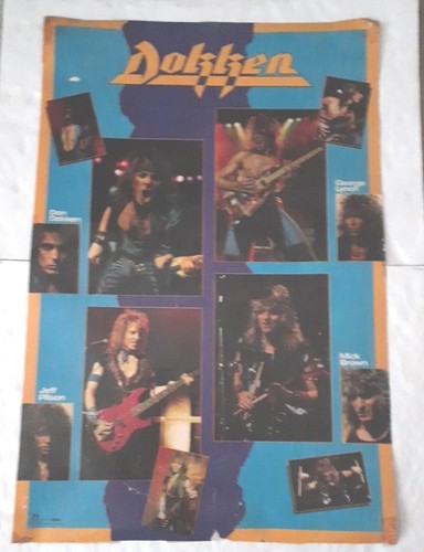 Dokken 1985 Poster Under Lock And Key Tour Winterland Productions Rock ...