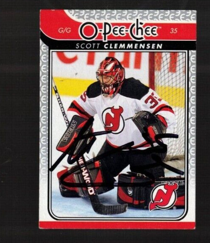 SCOTT CLEMMENSEN 2009-10 O-Pee-Chee Autograph--New Jersey Devils | eBay