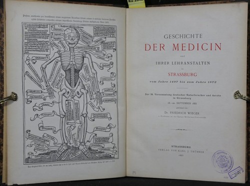 History of The Medicin And Your Lehranstalten IN Strasbourg by The ...