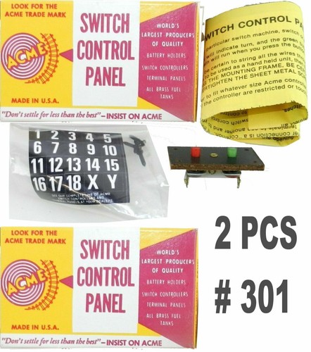 ACME #301 SWITCH CONTROL - MULTIPLE GAUGES - 2 PIECES ORIGINAL BOXES C9 ...