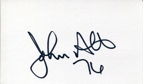 John Alt Kansas City Chiefs HOF Iowa Hawkeyes Football Signed Autograph ...
