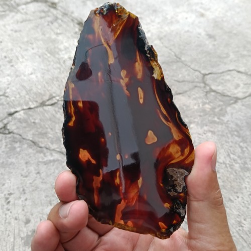77 gram Indonesia Sumatra Amber Slab Polished Rough Raw Stone Gemstone ...