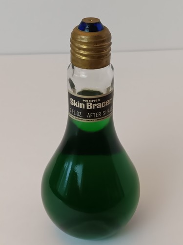 Mennen Skin Bracer After Shave Light Bulb Glass Bottle 5 FL OZ Vintage ...