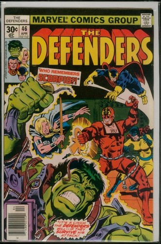 Marvel Comics The DEFENDERS #46 Dr Strange Hulk Valkyrie Nighthawk FN ...