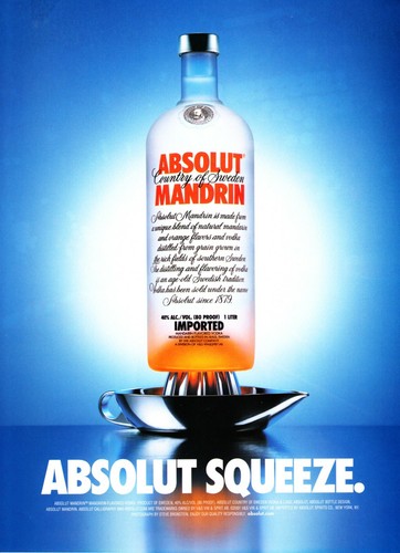 ABSOLUT SQUEEZE VODKA AD 2001 VERY RARE OUT OF PRINT | eBay