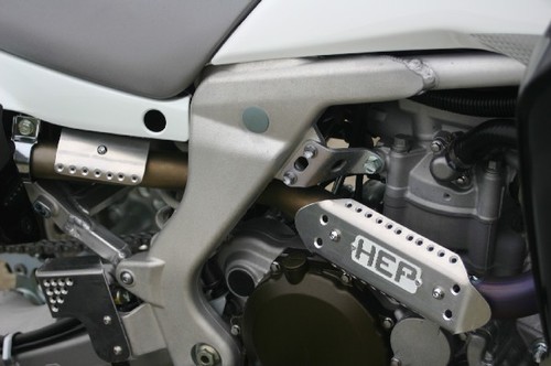 Kawasaki KFX 450 HEAT Shield set: Fits OE header & Mid pipe HEPatv | eBay