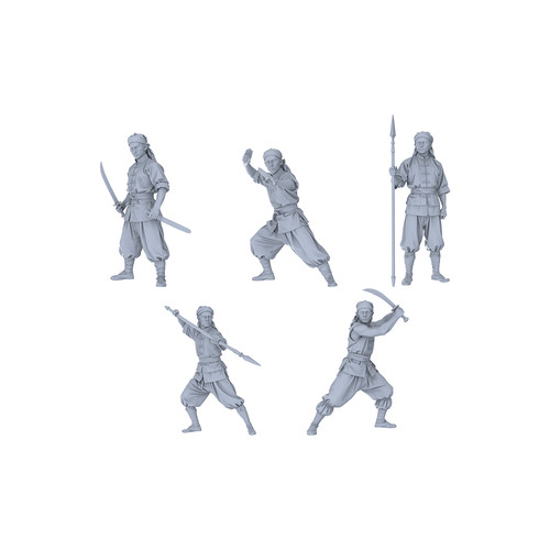 LYGR003 5-Piece Boxed Set of Yihetuan Miniatures, Resin White Membrane ...