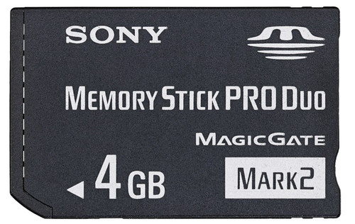 Sony 4GB Memory Stick Pro Duo Mark 2 PSP Camera Memory Card Made in ...