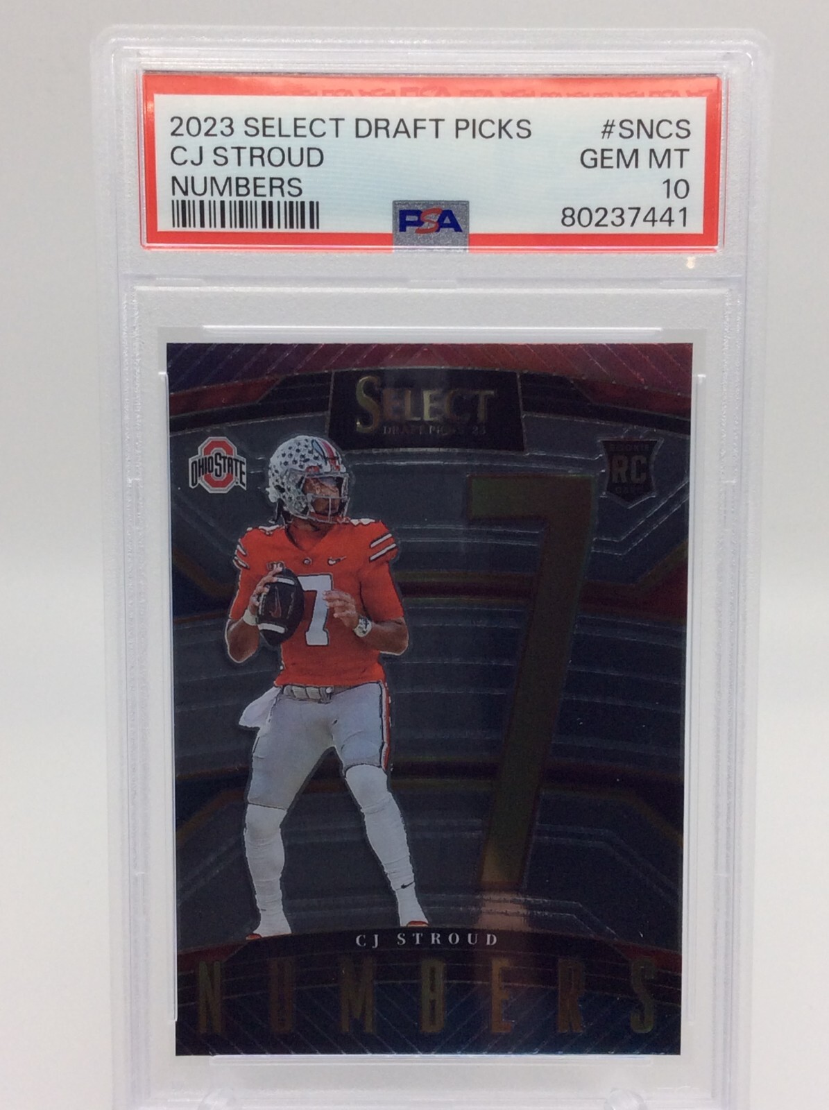 CJ Stroud 2023 Select Draft Picks #SN-CS Select Numbers Price Guide ...