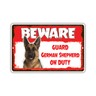 BEWARE GERMAN SHEPHERD GUARD DOG Metal Aluminum Composite Sign | eBay
