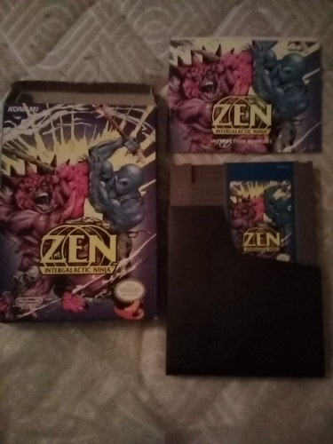 Zen Intergalactic Ninja NES. Complete but no styrofoam spacer included ...