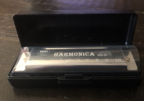 New DMTS 10-Hole Harmonica in Stunning Silver Color with Case | eBay
