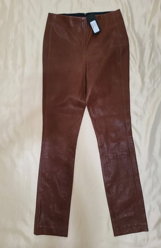 Rag & Bone Pants Simone Lamb Leather Women's 4 Flared Waistline ...