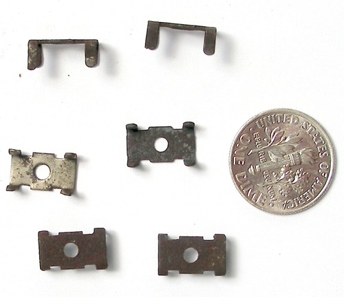 6pc Aurora AFX T-Jet Slot Car TRACK DOUBLE REPAIR CLIPS Fix Tighten ...