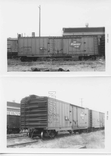 OC376 (2) RP 1966 CMStP&P MILWAUKEE RAILROAD REFRIGERATOR CAR #DSDX ...