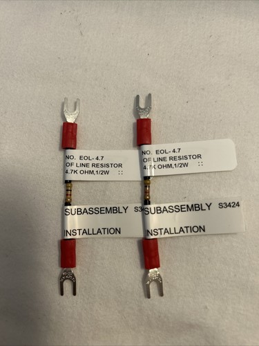 EOL 4.7k Ohm 1/2w End Of Line Resistors Pack Of 2x NEW | eBay