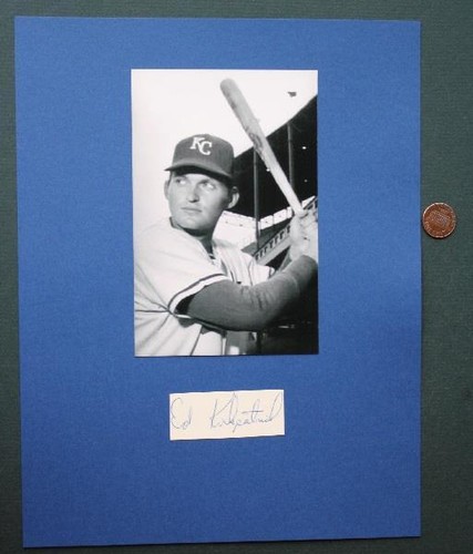 1970s Kansas City Royals Ed Kirkpatrick signed autograph & photo set ...