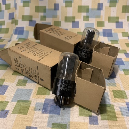 LOT OF 2 NOS RCA CRC-6X5 GT/G Vacuum Tubes | eBay